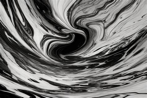Premium Photo View Of Abstract Fluid In Monochrome Palette