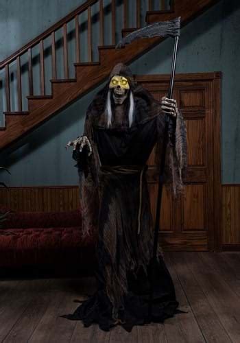 6 Foot Lunging Reaper Animated Halloween Decoration Seasonal Visions