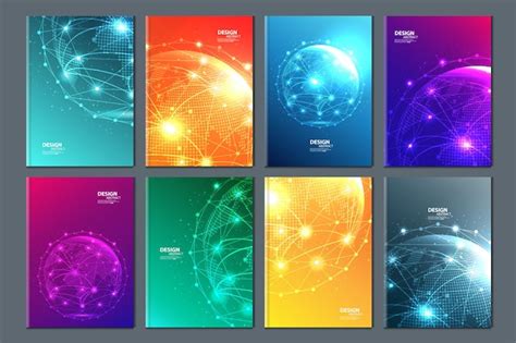 Premium Vector Abstract Technology Data Visualization Background Network Futuristic Wireframe