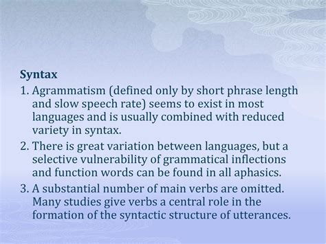 Chapter 5 Morphology And Syntax In Neurolinguistics Ppt Download