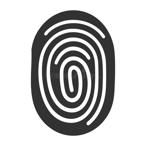 Illustration Of A Fingerprint Icon Symbolizing Identity And Security