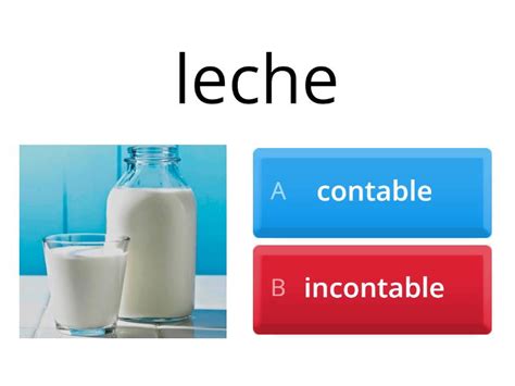 Sustantivos Contables E Incontables Quiz