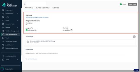 Scrut Product Updates Introducing Unified Mitigation Tasks Tab In