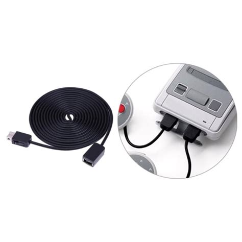 Black 3m Games Extension Cable Cords For Snes Game Grandado