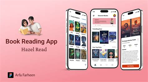 book reading application behance