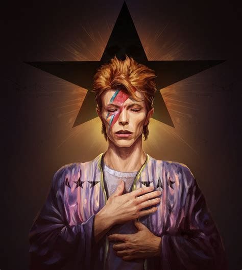 David Bowie And Aladdin Sane Real Life Drawn By Rick Parsa Danbooru