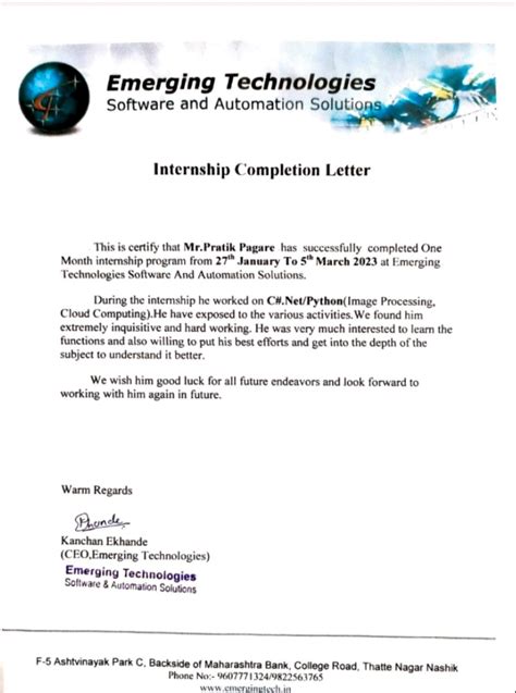 Pratik Pagare On Linkedin Internshipcompletion Fullstackdeveloper