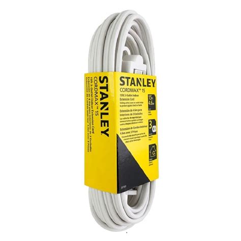 Stanley Indoor Extension Cord Cordmax 15 White Engineering And Clean Technologies Ltd