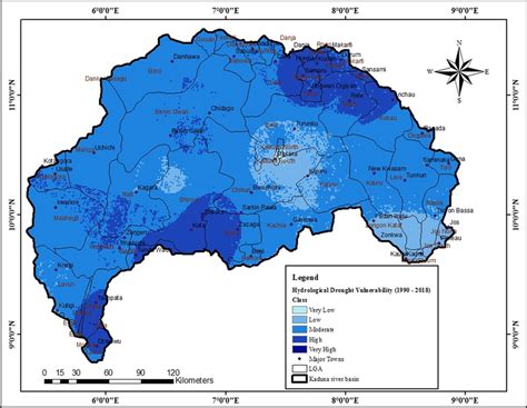 Hydrological Drought Vulnerability Map 1990 2018 Download