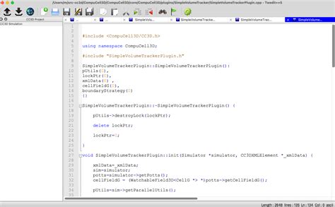 simple volume tracker in c — compucell3d developers manual 1 0 0