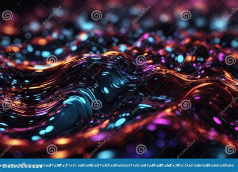 Abstract Wave Background Connection Dots Structure Stock Illustration Illustration Of Digital