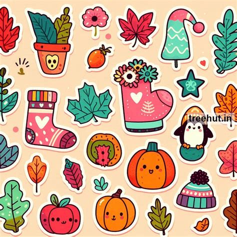 Cute Printable Fall Leaves Stickers And 95 Craft Ideas With Fall Leaves