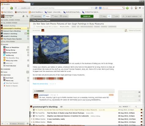 Newsblur Personal News Reader Linuxlinks