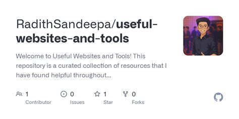 Github Radithsandeepauseful Websites And Tools Welcome To Useful Websites And Tools This