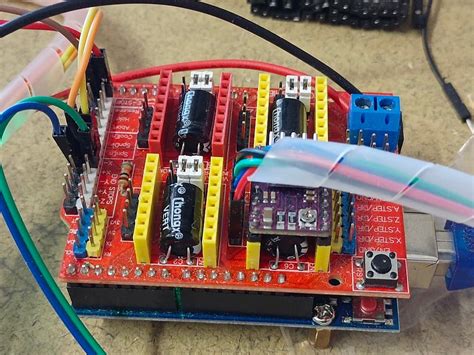 Arduino Uno With Cnc Shield With Drv Wont Connect Motors Mechanics Power And CNC