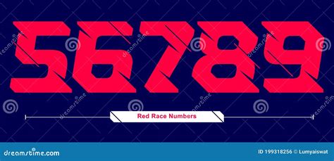 Numbers Font Classical Elegant Font Vector Illustration