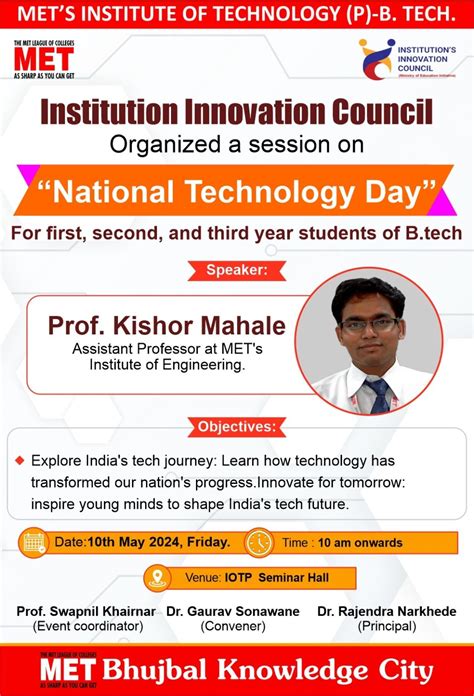 Swapnil Khairnar On Linkedin Nationaltechnologyday Experttalk