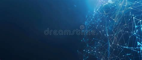 Futuristic Low Poly Plexus Network Technology Background Stock Illustration Illustration Of