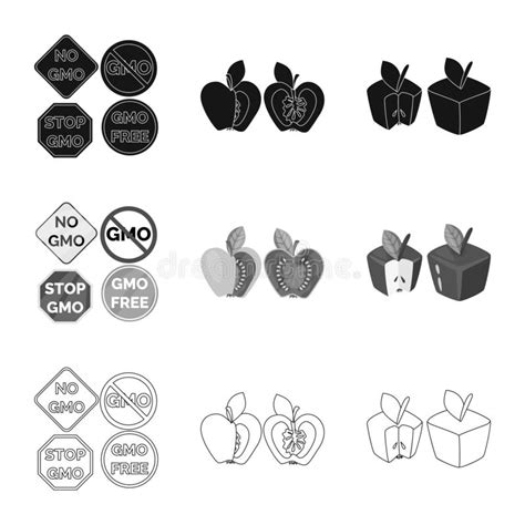 Vector Illustration Of Test And Synthetic Symbol Collection Of Test