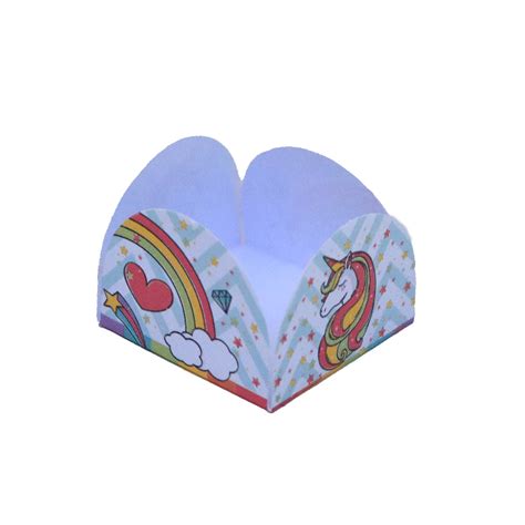 Unicorn Mini Dessert Liners 50 Count