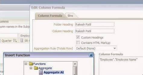 Obiee 11g12c And Odi12c Aggregate At