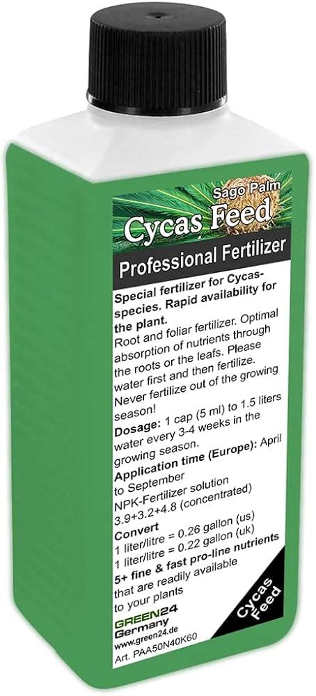Cycas Sago Palm Liquid Fertilizer Hightech Npk Root