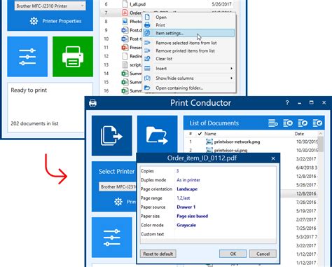 How To Configure The List Of Documents For Printing In Print Conductor