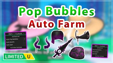 UGC LIMITED Pop Bubbles For UGC Auto Bubbles Quests Spin Script YouTube