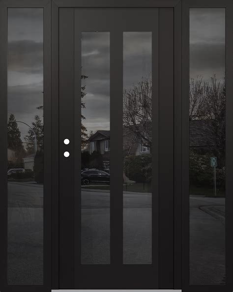 Modern Steel Front Door Diamond C14 68 X 80 Blackblack Mirrored