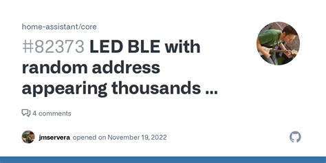 Led Ble With Random Address Appearing Thousands Of Times · Issue 82373