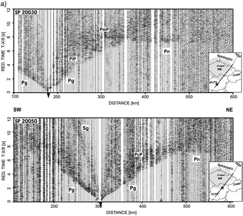Examples Of Amplitude Normalized Vertical Component Seismic Sections
