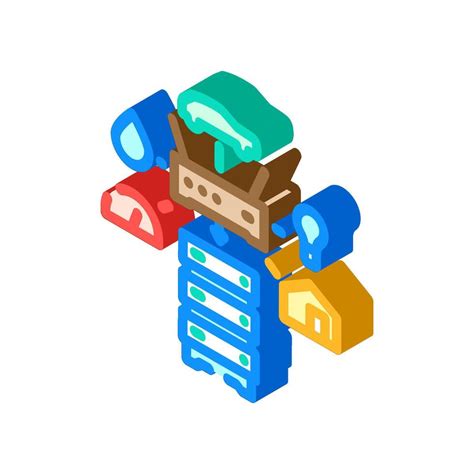 Iot Gateway Data Center Isometric Icon Illustration 54192045 Vector Art At Vecteezy