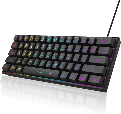 Buy Magegee Mini 60 Gaming Keyboard Rgb Backlit 61 Key Ultra Compact