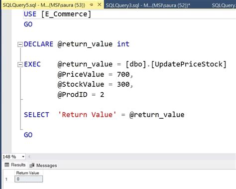 how to execute stored procedure for update in sql server sql server