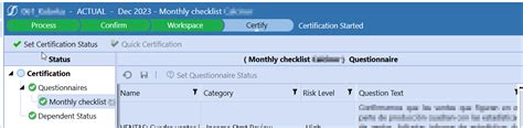 Certification Question Modify Status Onestream Community