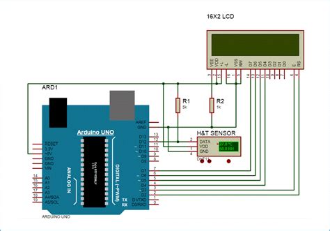 Измерение температуры и влажности с помощью Arduino схема и программа