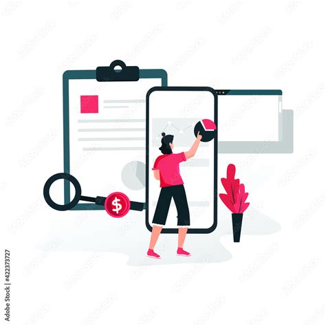 Data Analysis Expert Vector Illustration Concept Flat Illustration