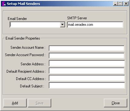 Event Alert E Mail Setup