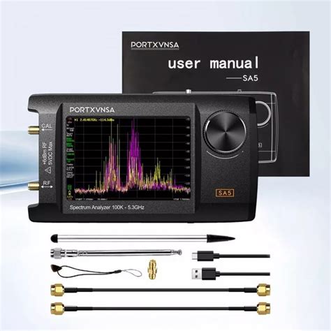 4 Inch 53ghz Sa5 Spectrum Analyzer And Signal Generator Compact Handheld Design Ips Lcd Pc