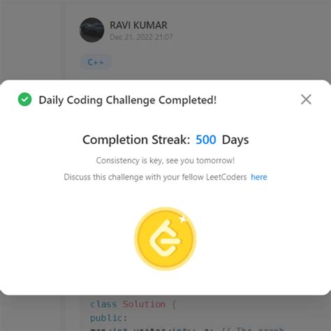 Ravi Kumar On Linkedin Streakof500days Streak Leetcode