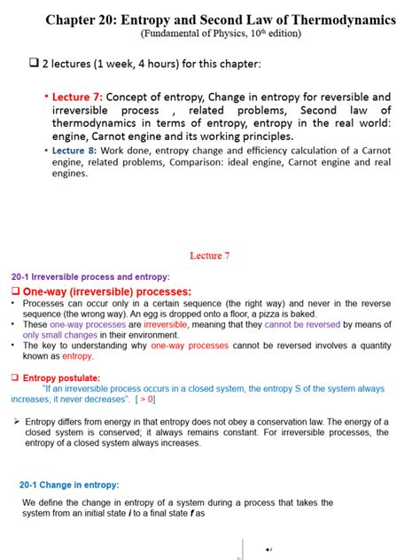 Lecture 7 Summer 2023 24 Pdf Entropy Heat