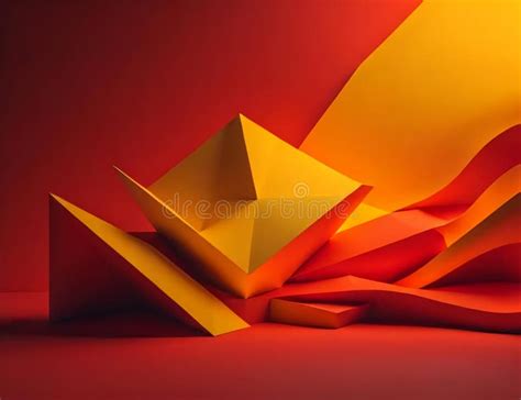 Abstract Geometric Shapes Futuristic Background Design Stock Illustration Illustration Of