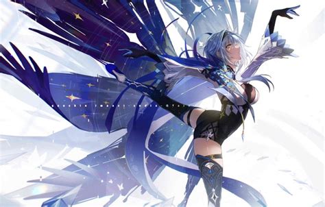 Wallpaper Movement Dance Anime Gesture Beautiful Girl Genshin