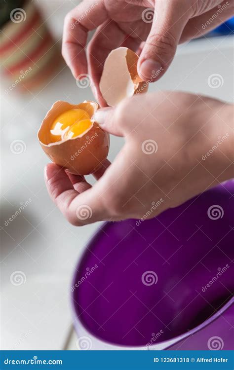 Separate Egg Yolk And Egg White Close Up Stock Photo Image Of Breakfast White