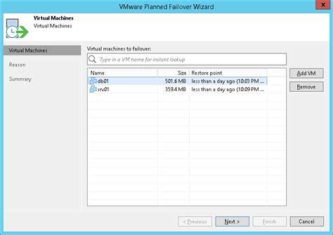 第 2 步选择虚拟机 veeam backup guide for vsphere