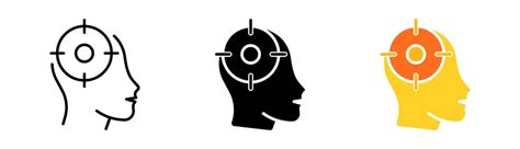 premium vector aim set icon optics sniper aim pointer weapon military