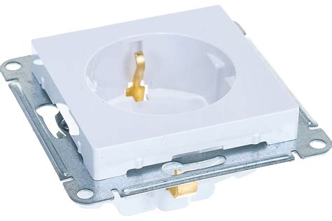 Механизм розетки Systeme Electric 1-м СП ATLAS DESIGN с заземлением 16А ...
