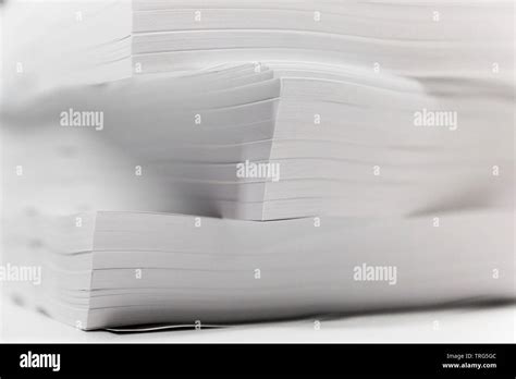 Stack Of A Sheet Paper Neatly Organised Into Sections Stock Photo Alamy
