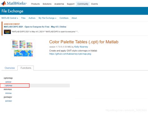Matlab调用 Cpt文件的调色板 Matlab Colorpalette Csdn博客