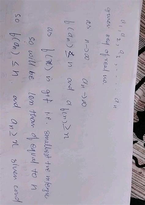 201 Let A 1 A 2 A 1 Be A Sequence Of Real Numbers Ruch